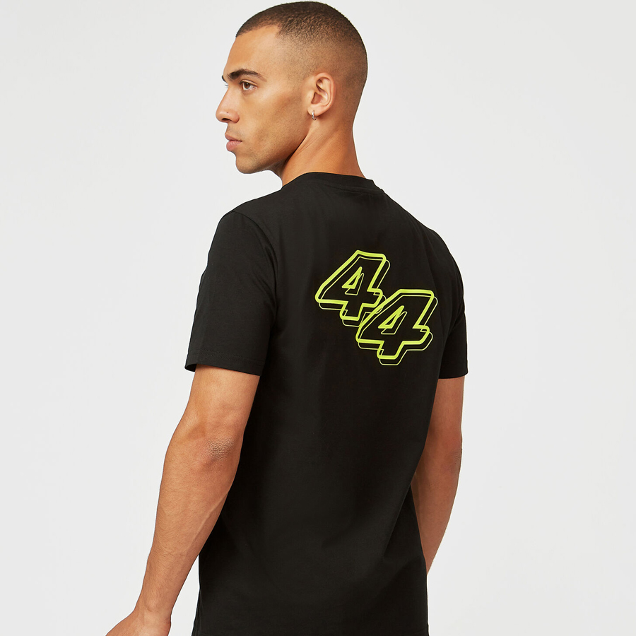 MAPF1 FANWEAR SPECIAL EDITION LEWIS HAMILTON (#44 NEON) TEE BLACK – Gp ...