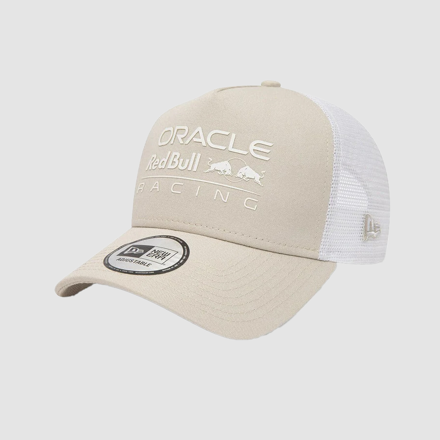 ORACLE RED BULL RACING NEW ERA 9FORTY MENS TRUCKER CAP STONE WHITE - Gp ...