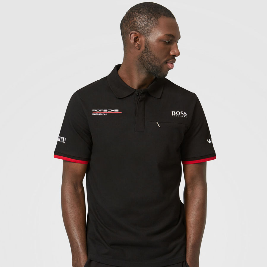 PORSCHE MOTORSPORT MENS TEAM POLO BLACK – Gp Store Latam