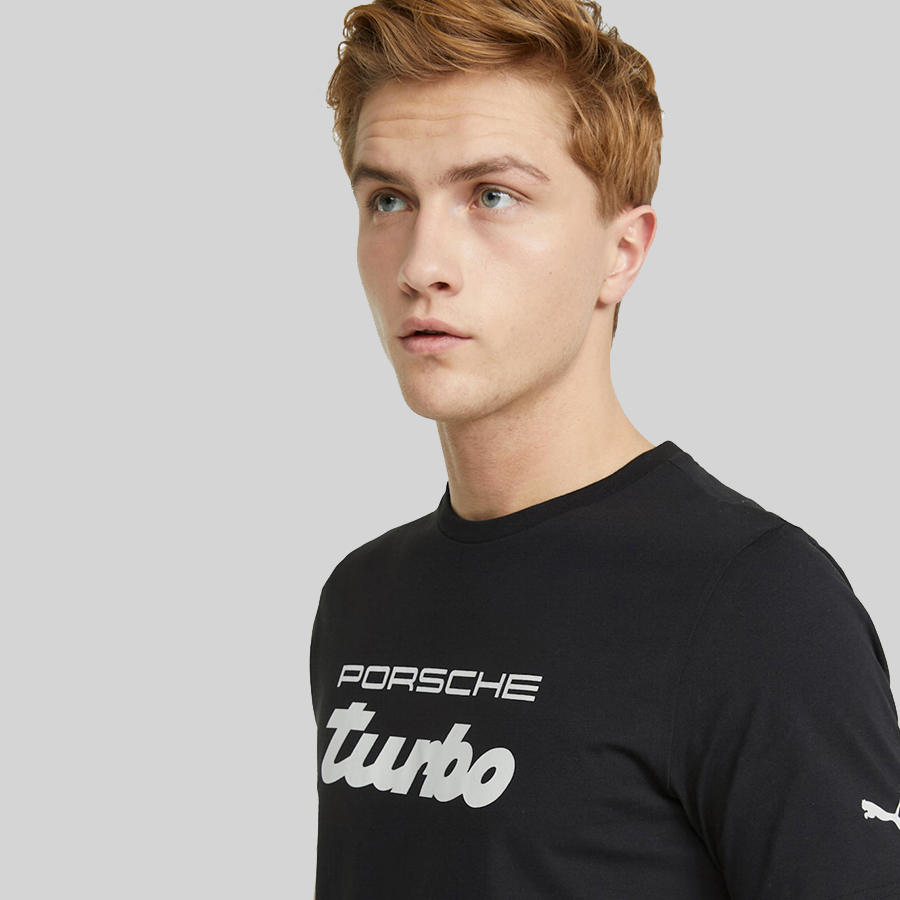 PORSCHE LEGACY LOGO TURBO TEE BLACK MENS – Gp Store Latam