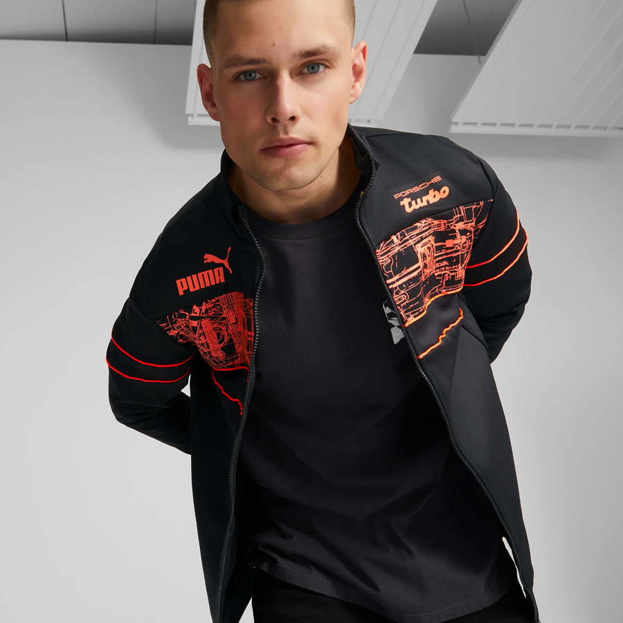 PORSCHE LEGACY SPEED DRIVERS SERIES TRACK JACKET BLACK MENS – Gp Store ...