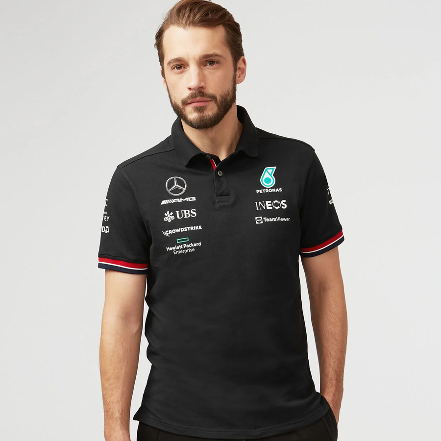 MERCEDES AMG PETRONAS F1 TEAM POLO BLACK – Gp Store Latam
