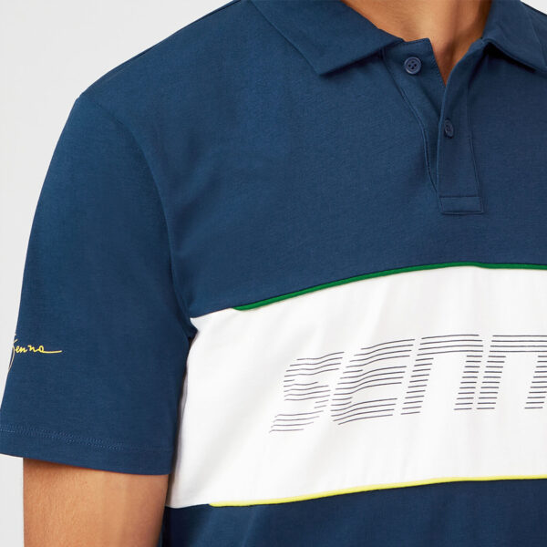AYRTON SENNA FANWEAR RACE "SENNA" MENS POLO BLUE – Gp Store Latam