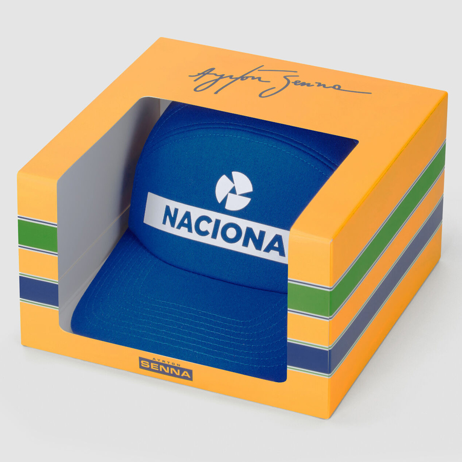 AYRTON SENNA ORIGINAL NACIONAL CAP WITH BOX - Gp Store Latam