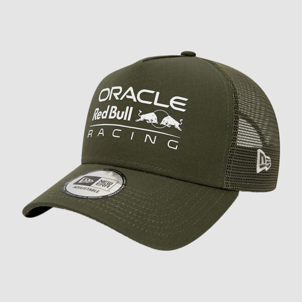 ORACLE RED BULL RACING NEW ERA 9FORTY MENS TRUCKER CAP OLIVE GREEN – Gp ...