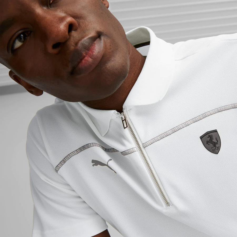FERRARI STYLE POLO WHITE – Gp Store Latam