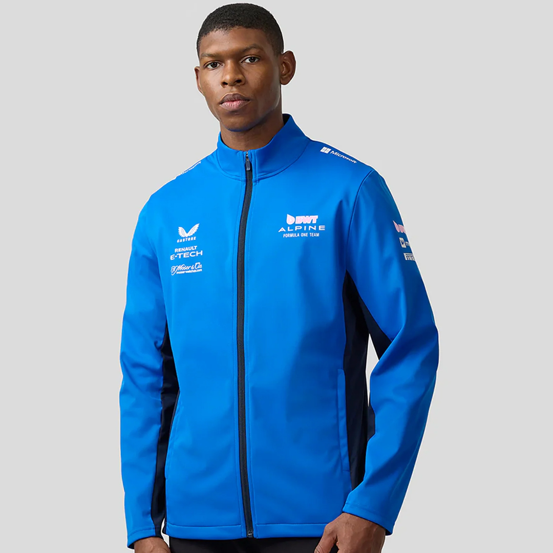 ALPINE F1 TEAM SOFTSHELL JACKET LAPIS BLUE 2025 – Gp Store Latam