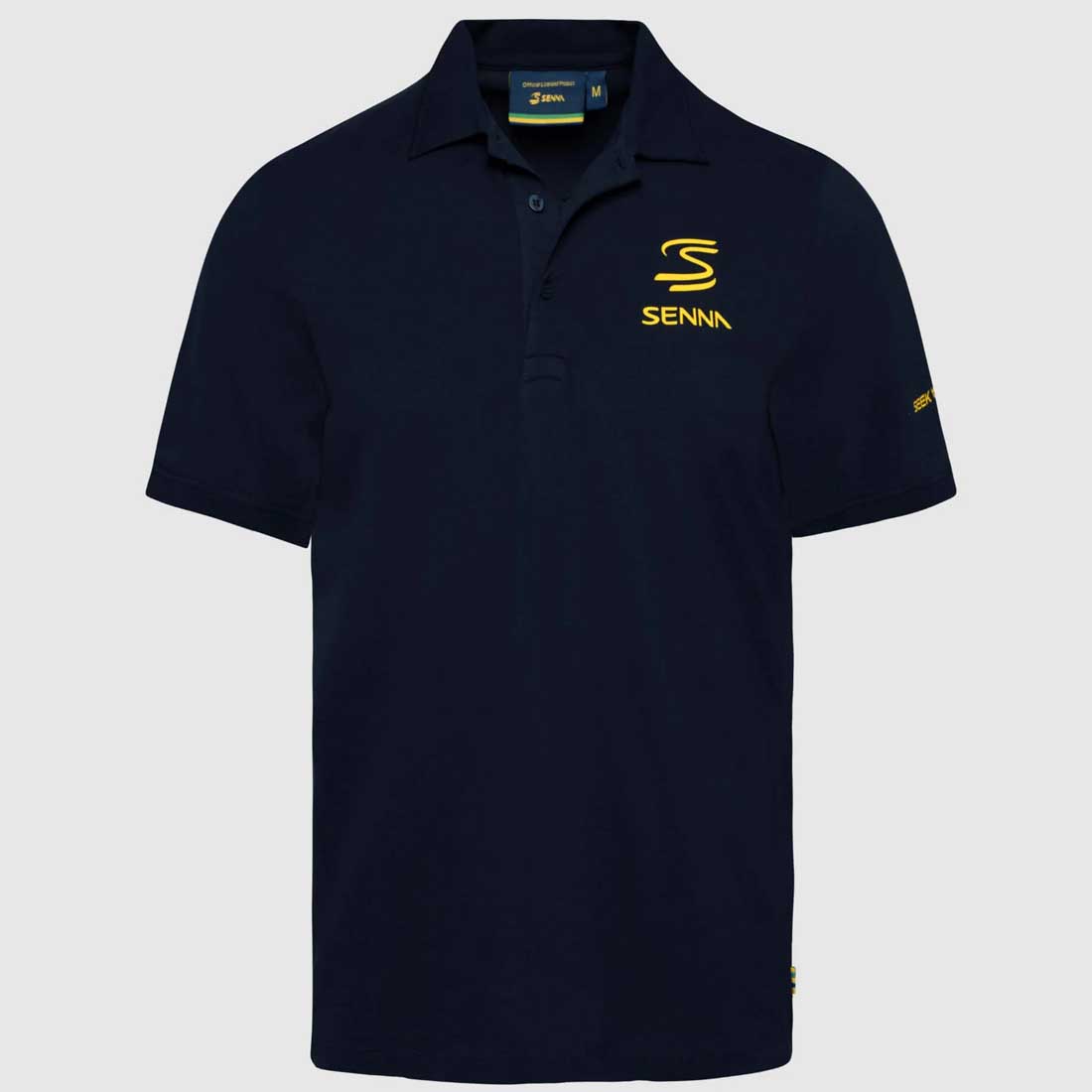 AYRTON SENNA LEGACY COTTON POLO MENS NAVY 2025 – Gp Store Latam