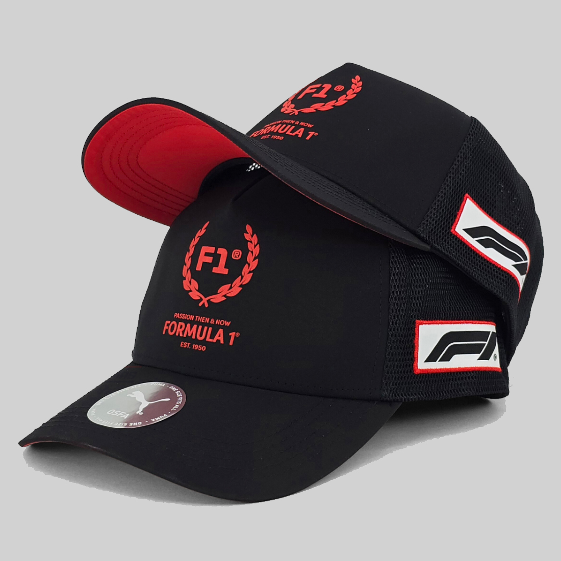 F1 FW GRAPHIC TRUCKER CAP BLACK 2025 – Gp Store Latam